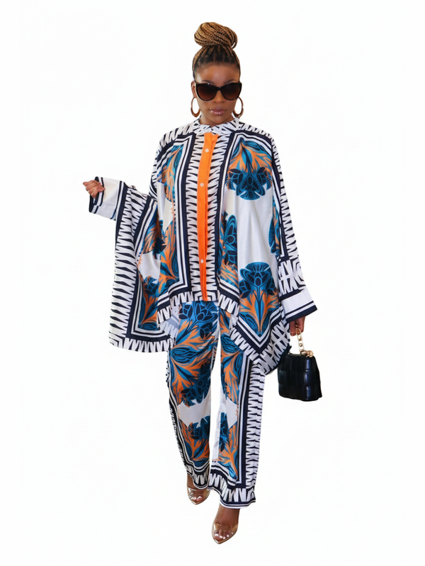 Printed Silk Set